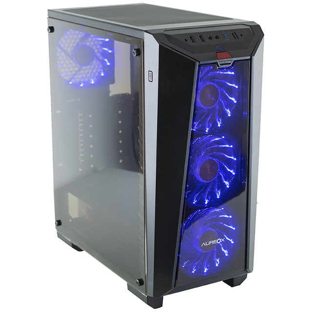 Gabinete Gamer Aureox Nereid Arx 320g (blue Led) | EnjoyComputer
