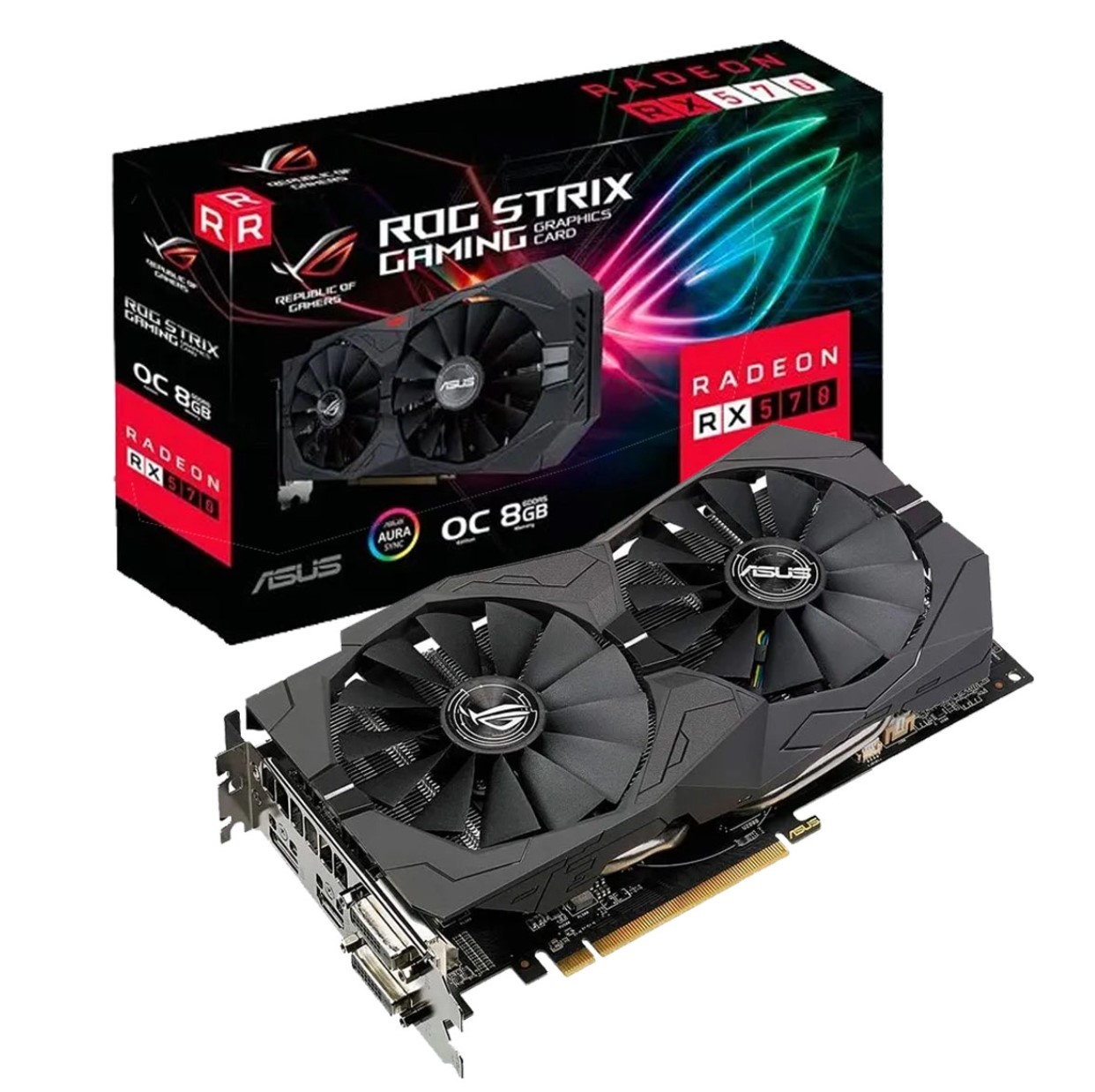 Outlet Placa De Video Asus Rog Strix Rx 570 8gb Oc | Rocket Hard
