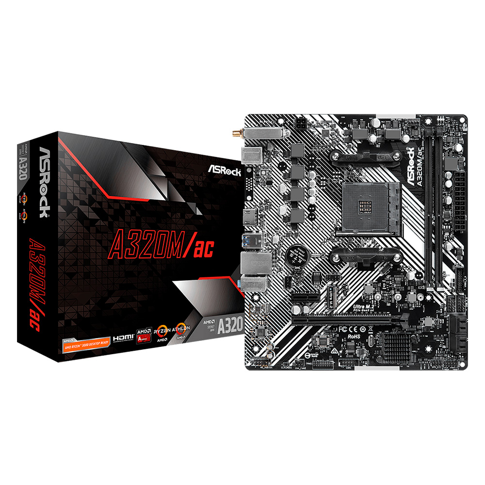 Mother A320m-ac Wifi Asrock Am4 | HYPERGAMING