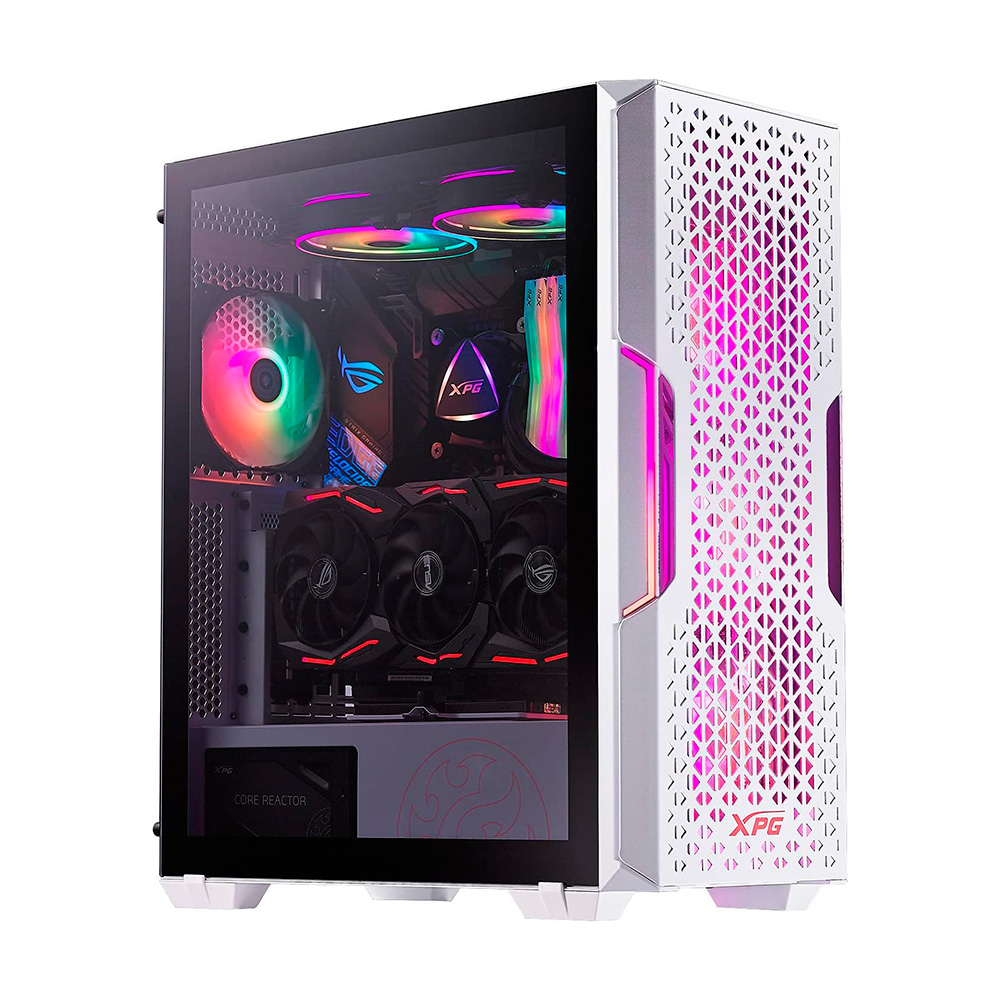 Gabinete Starker Air Tg Argb White Xpg Adata | HYPERGAMING