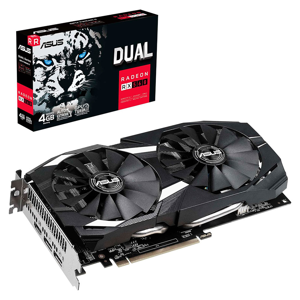 Placa De Video Radeon Rx 560 Dual 4gb Gddr5 Asus | HYPERGAMING