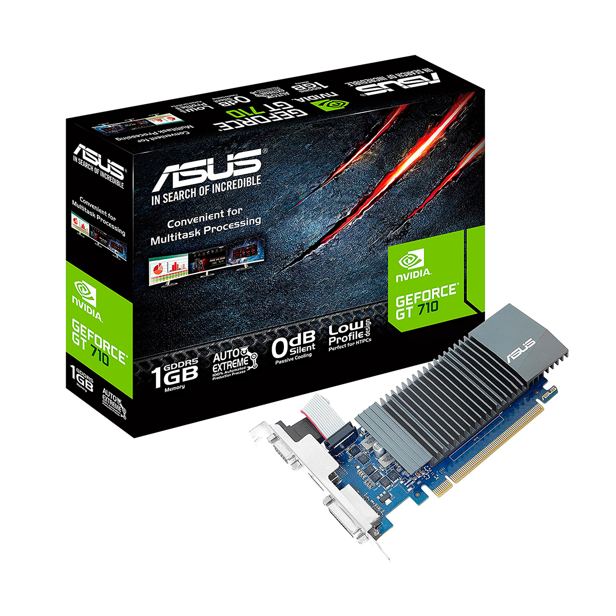 Placa De Video Asus Nvidia Geforce Gt 710 1gb Gddr5 | HYPERGAMING