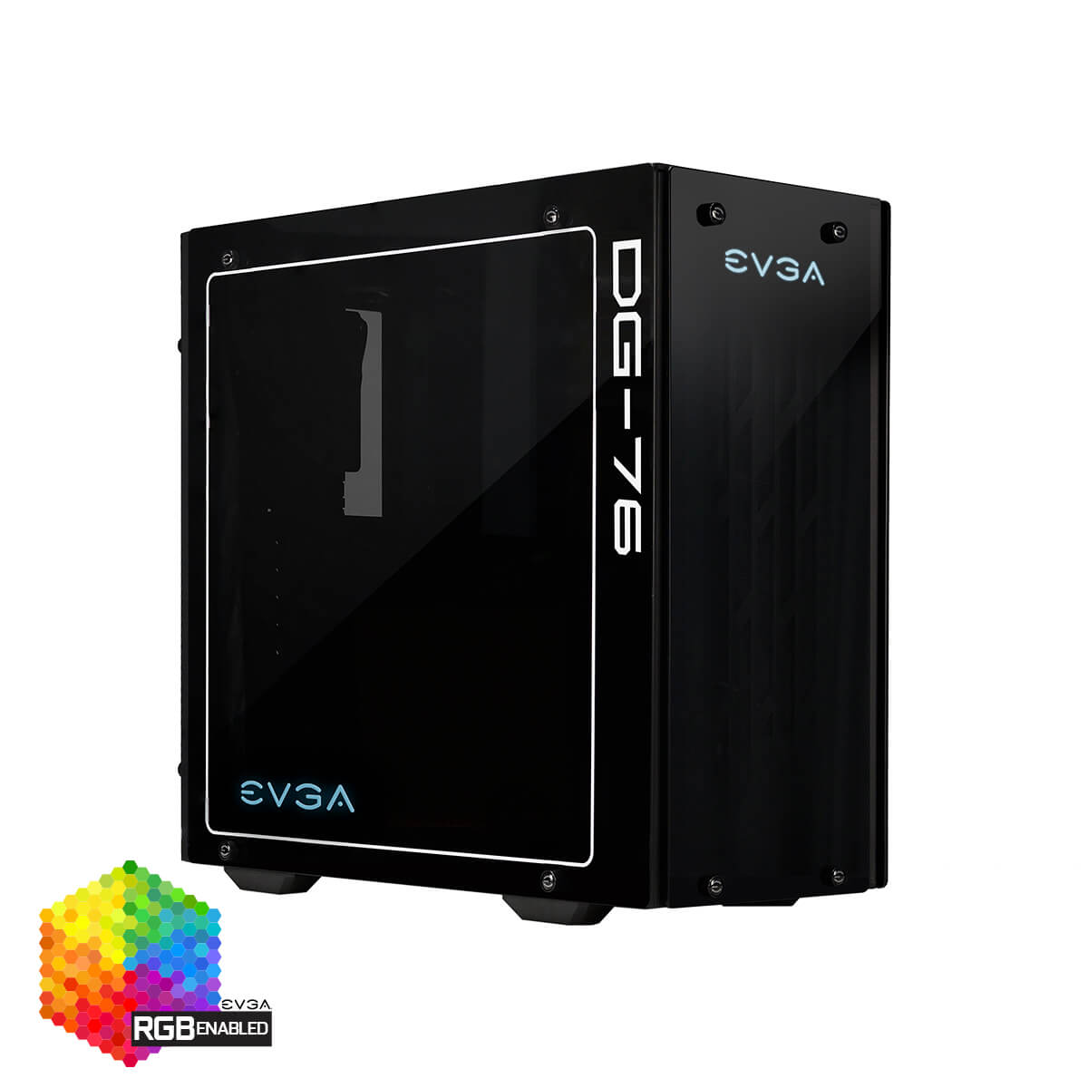 Gabinete Dg-76 Matte Black Tg Rgb Evga | HyperGAMING