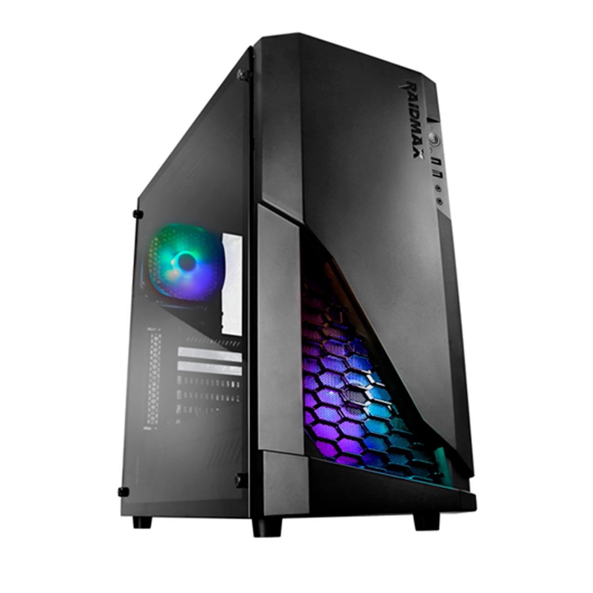 Gabinete Aegis Argb Glass A28ftb Black Raidmax | HyperGAMING