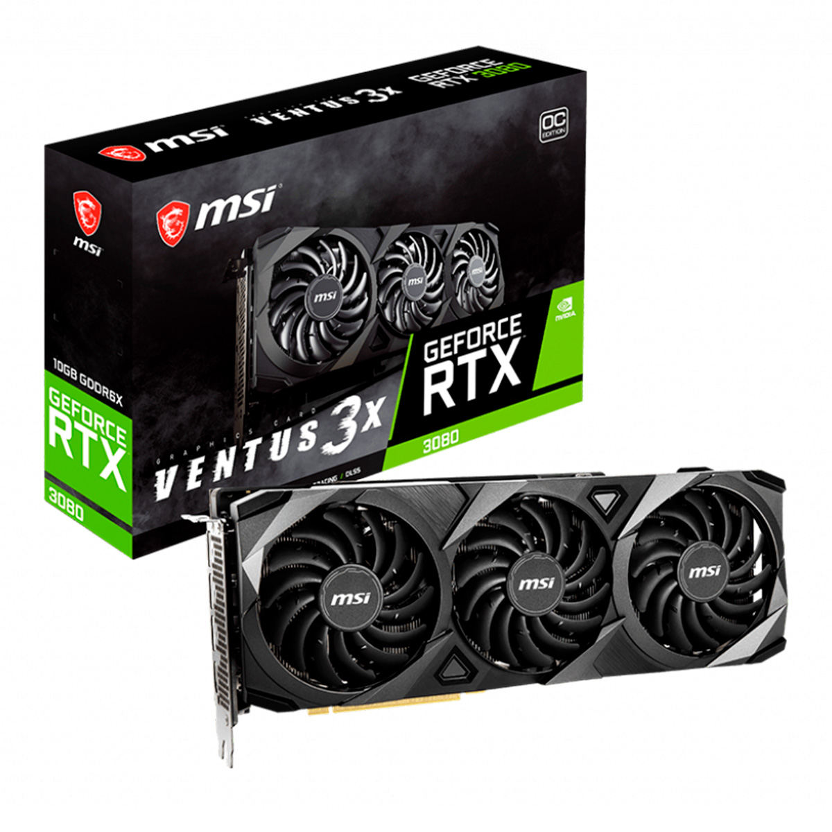 Placa De Video Msi Nvidia Geforce Rtx 3080 Ventus 3x 10g Oc | HyperGAMING Placa De Video Msi Nvidia Geforce Rtx 3080 Ventus 3x 10g Oc | HyperGAMING