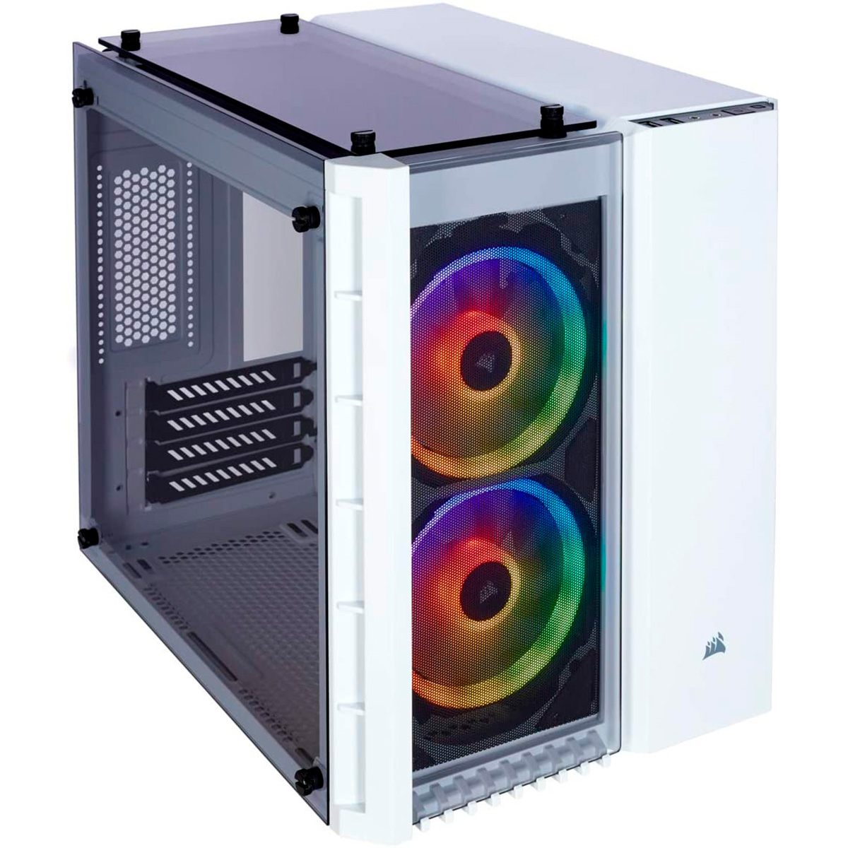 Gabinete Crystal 280x Rgb Tg White Corsair | HYPERGAMING
