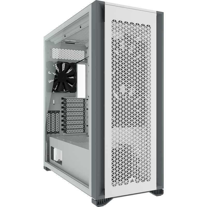 Gabinete 7000d Airflow Tg Full Tower White Corsair | HYPERGAMING