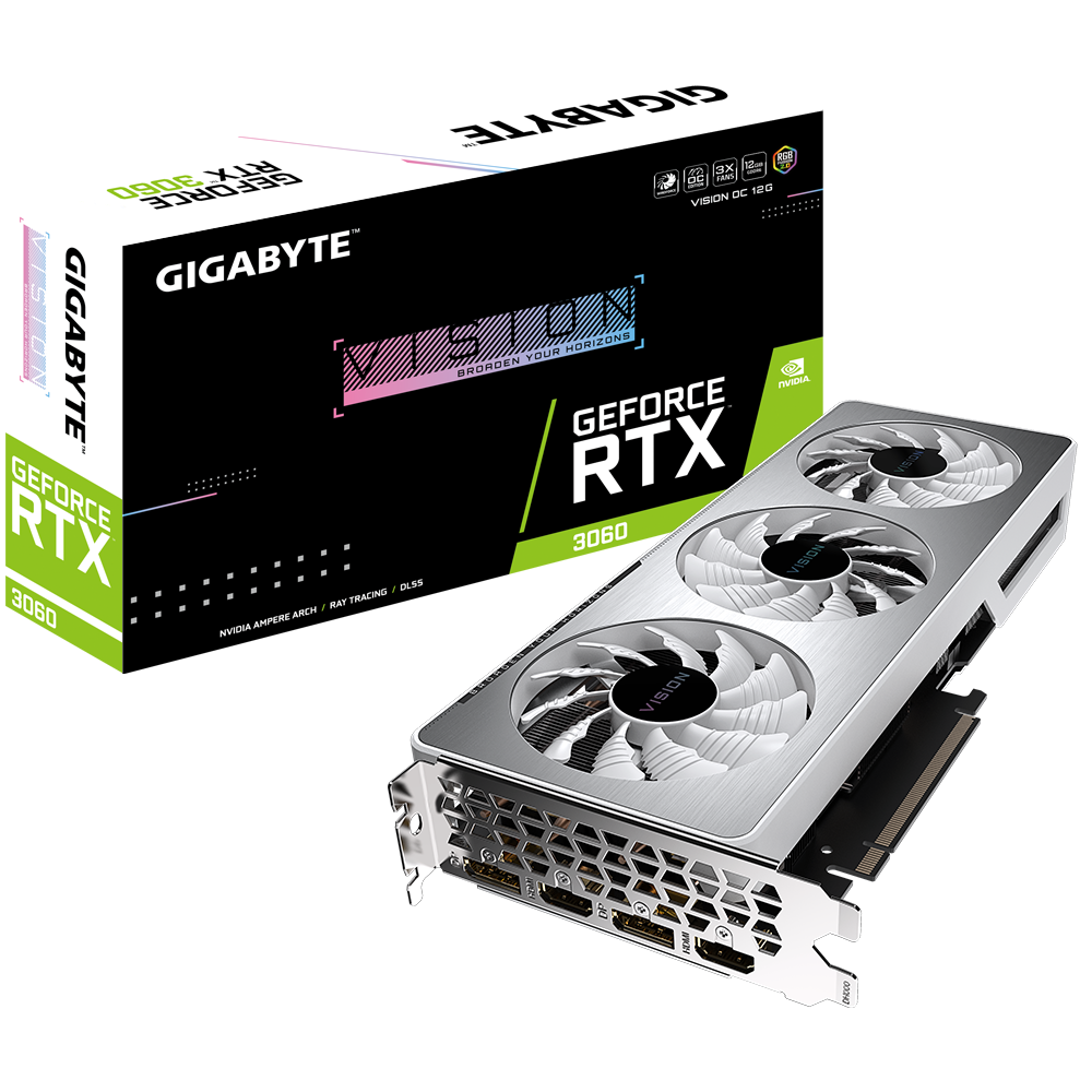 Placa De Video Gigabyte Nvidia Geforce Rtx 3060 Vision Oc 12gb ...