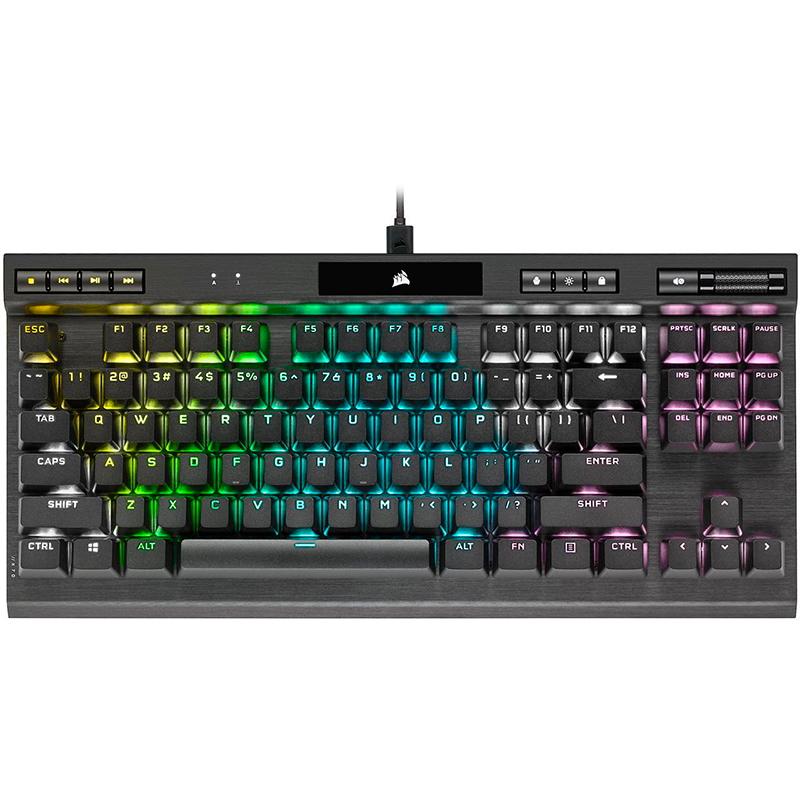 Teclado K70 Tkl Champion Rgb Black Us Corsair | HYPERGAMING